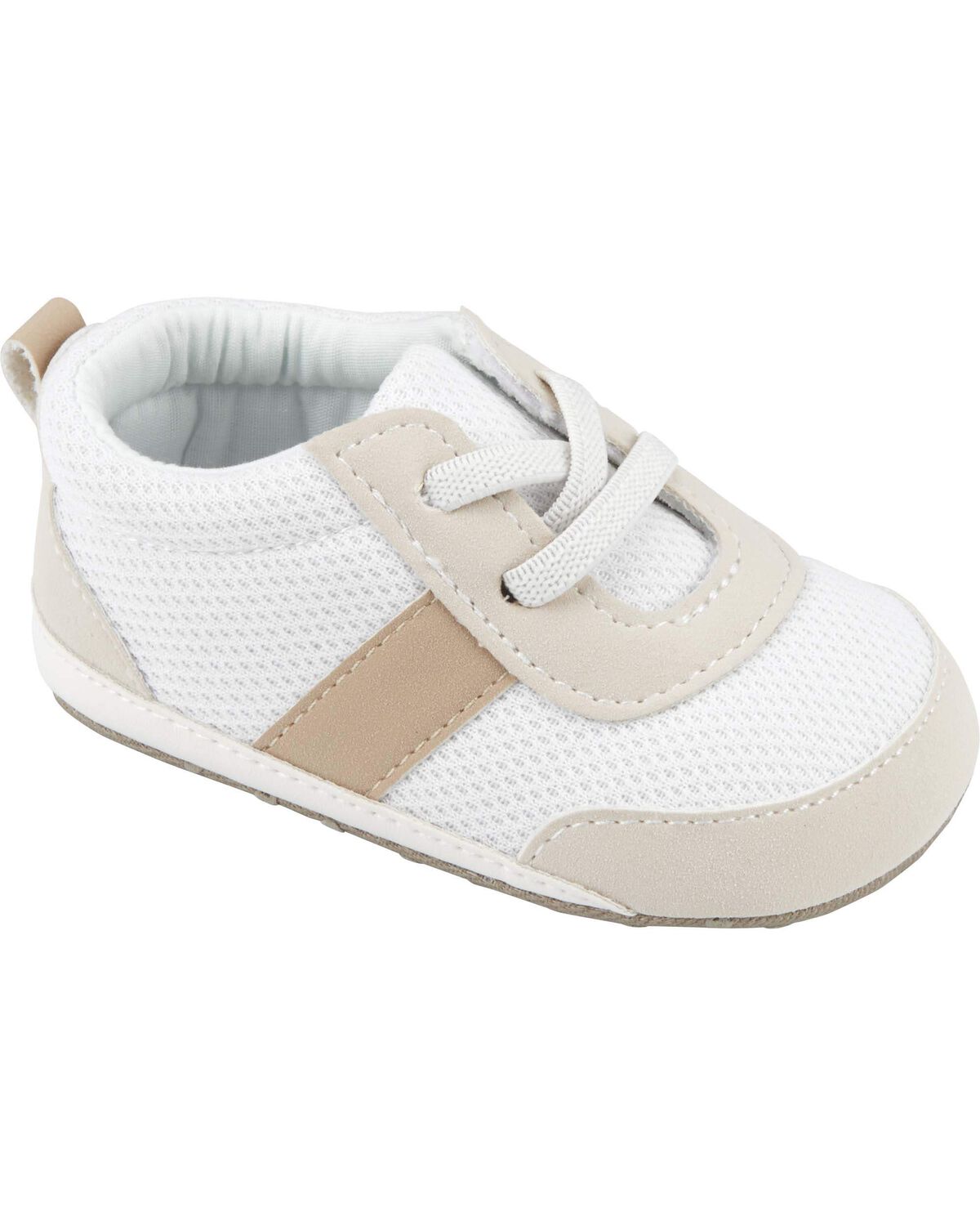 Tan/White Baby Baby Sneaker Shoes | carters.com
