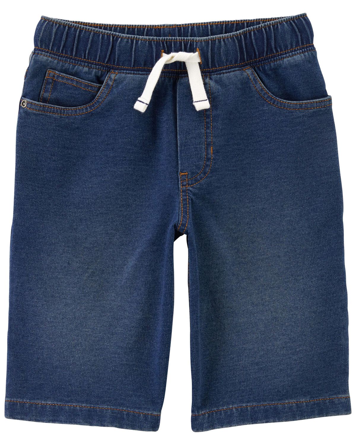 Blue Kid Pull-On Knit Denim Shorts | carters.com