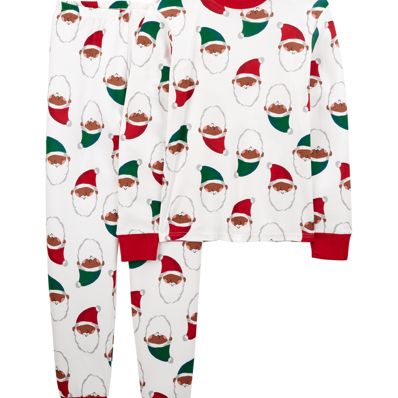Brown Adult 2-Piece Santa 100% Snug Fit Cotton Pajamas | carters.com