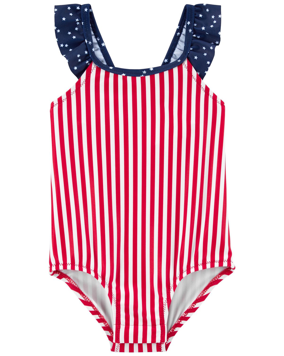 Red Baby 1-Piece Ruffle Swimsuit | carters.com