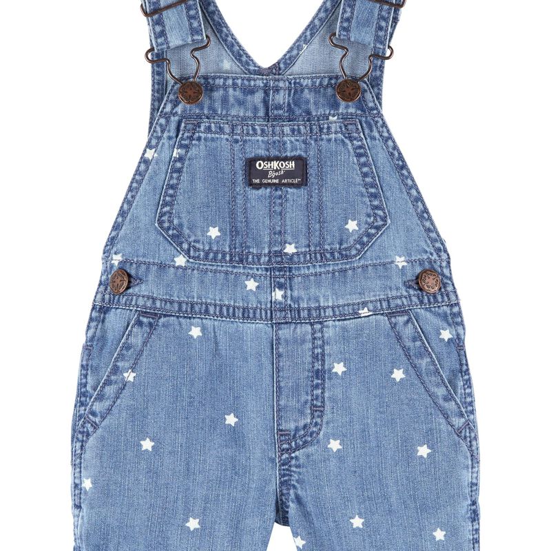 Blue Baby Star Print Shortalls | carters.com
