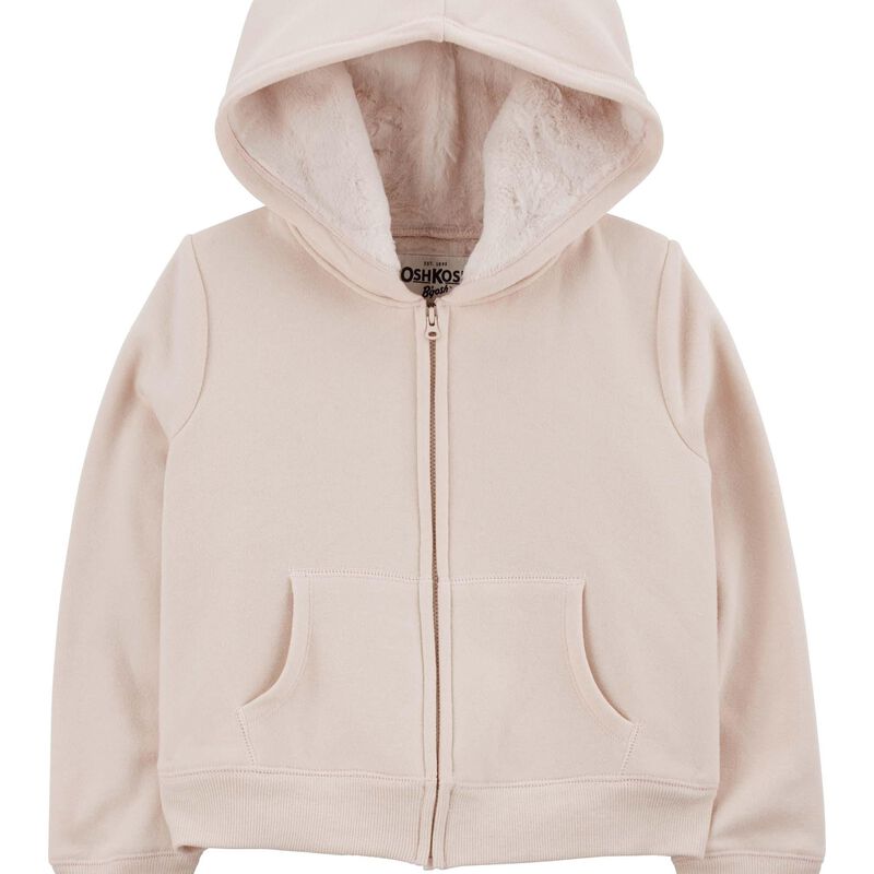 Tan Kid Fleece-Lined Zip-Up Jacket - Tan | carters.com
